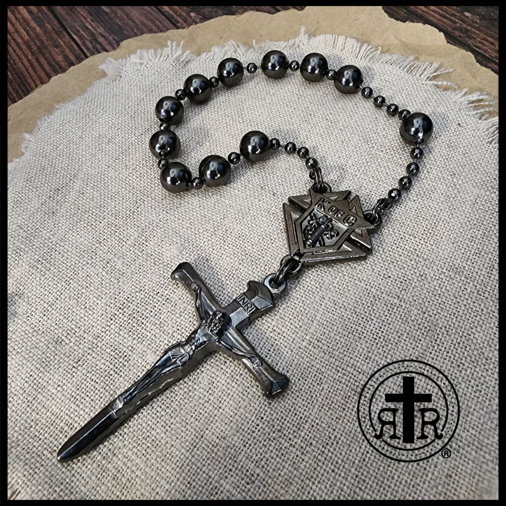 Knights of Columbus WWI Combat POCKET Rosary - KofC Catholic Gifts