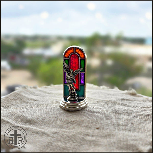 Colorful Mini Stained Glass Statues - Choose Our Lady of Grace or St ...
