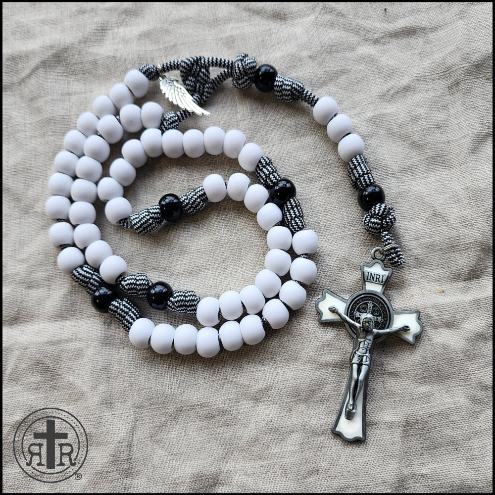 White Angel of the Lord Rosary - You will Love this Rosary! - Rugged ...