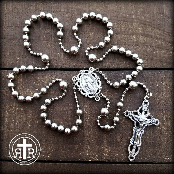 WWI Combat Rosary - Beautiful Floral Version