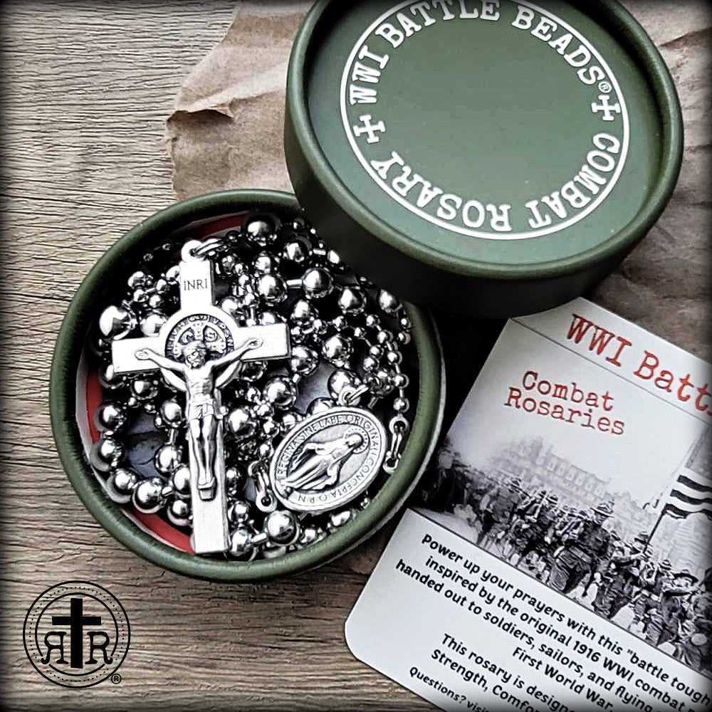 Shop WWI Battle Beads Combat Rosary Online | Rugged Rosaries - Rugged ...